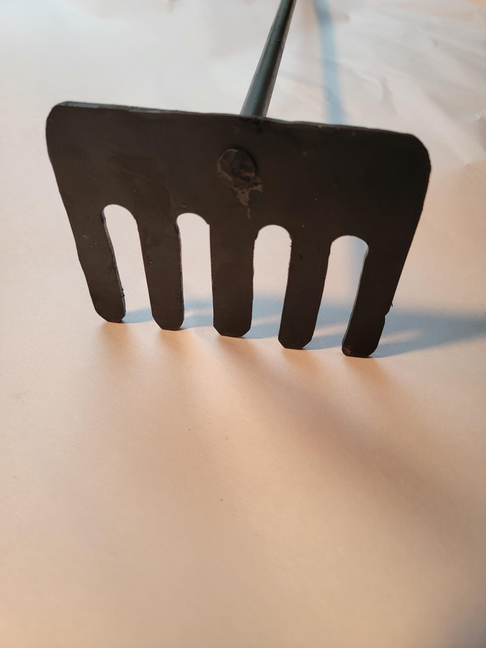 Blacksmith Made Ash Rake,with Twisted Handle - Etsy