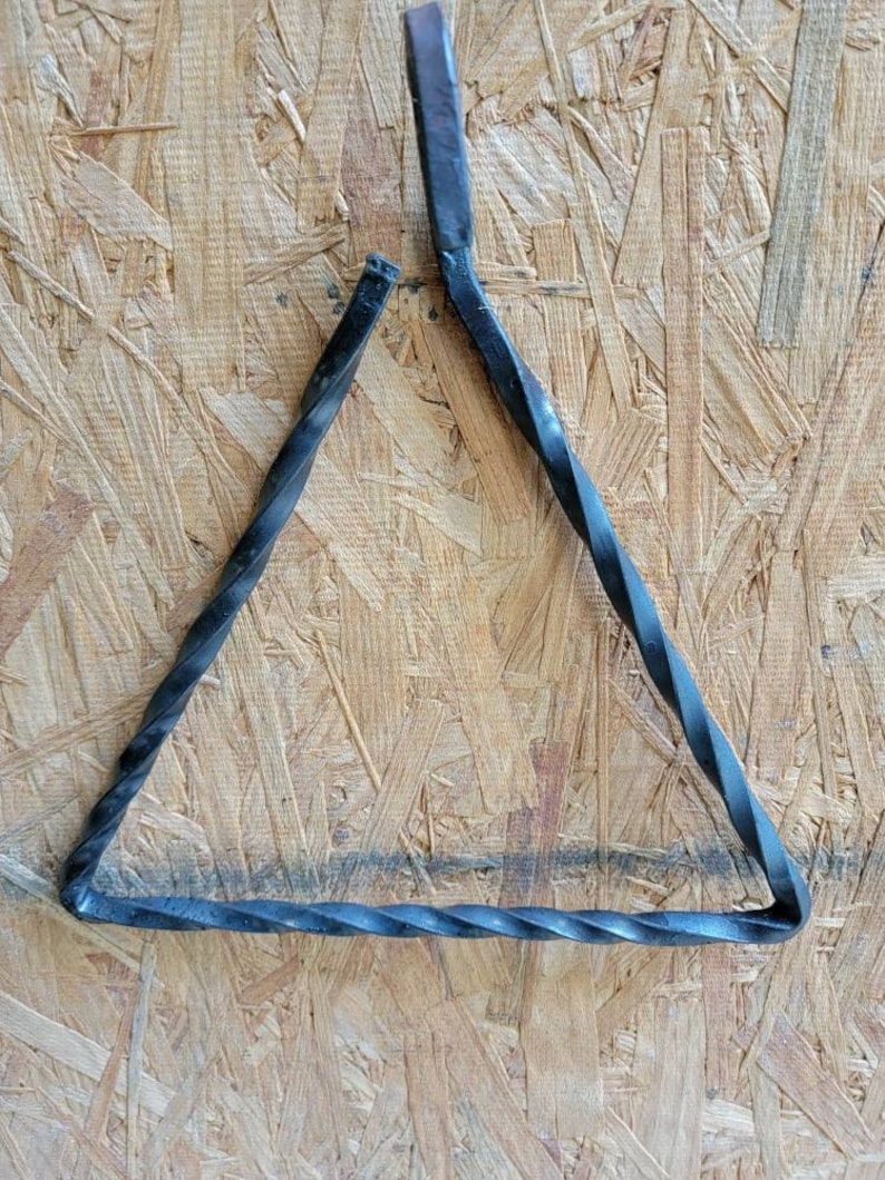 Blacksmith Made Dinner Triangle With Hanger - Etsy
