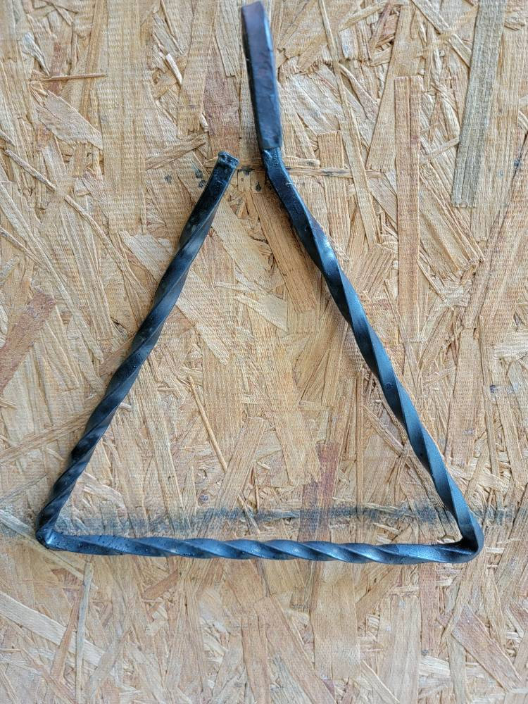Blacksmith Made Dinner Triangle With Hanger - Etsy