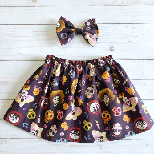Coco Skirt and Bow Set Coco Outfit Coco Skirt Disney - Etsy