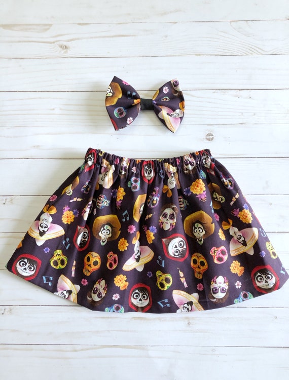 Coco Skirt and Bow Set Coco Outfit Coco Skirt Disney - Etsy