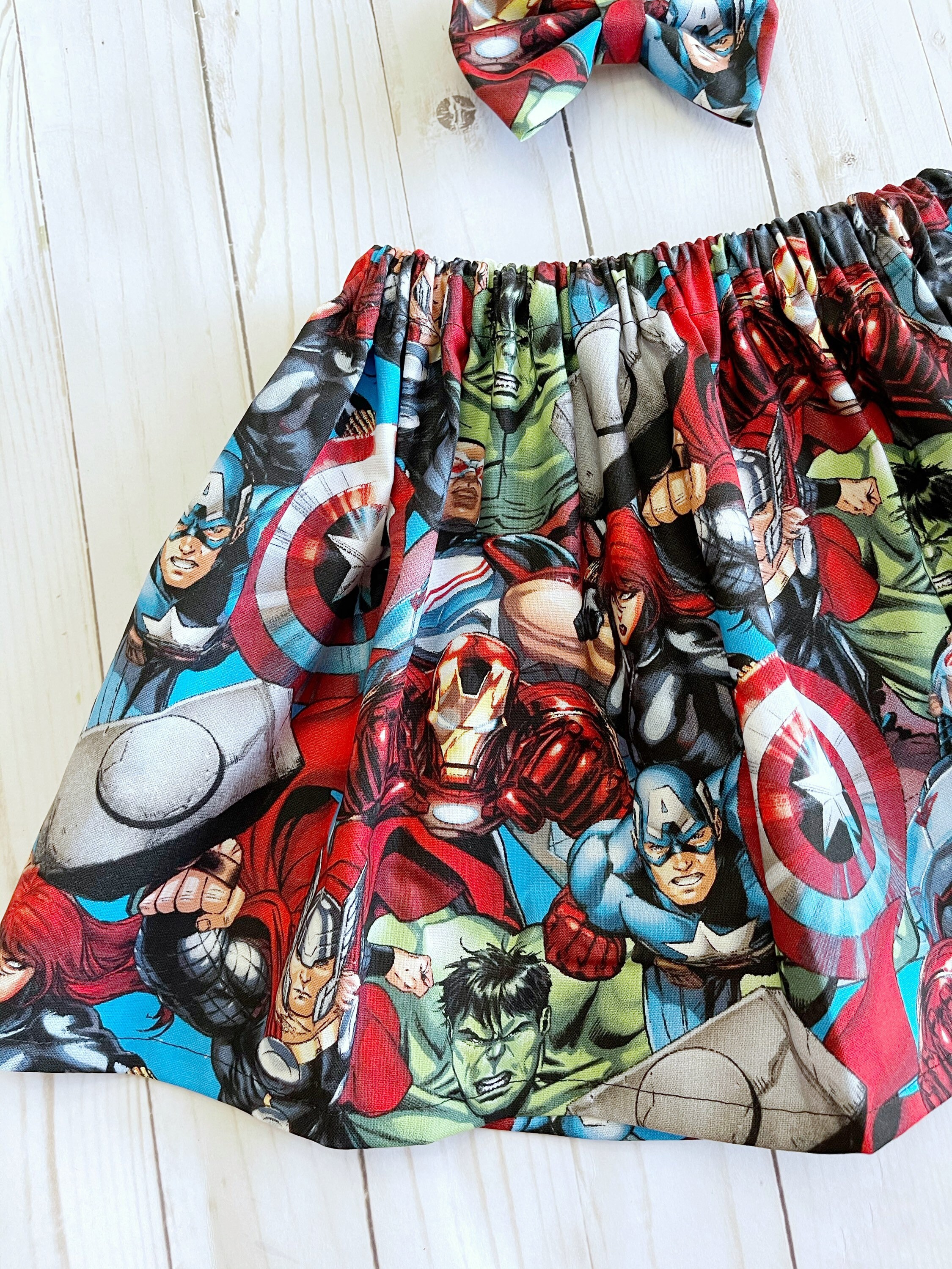 Marvel Skirt and Bow superhero skirt iron man skirt hulk | Etsy