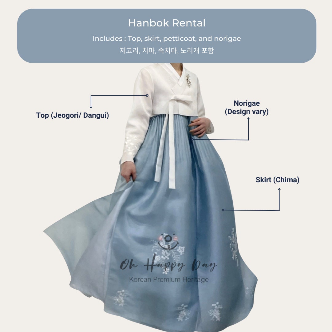 Hanbok Rental Template _ Blue - Etsy