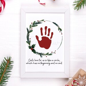 Christmas Hand Print Activity Christian Fall Activity Printable ...