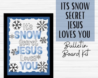 Jesus Loves Us Snow Much Christian Bulletin Board Set Christian ...