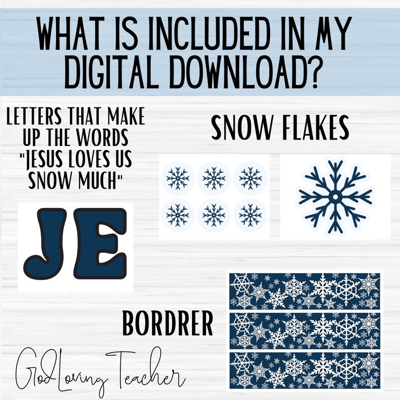 Jesus Loves Us Snow Much Christian Bulletin Board Set - Christian ...