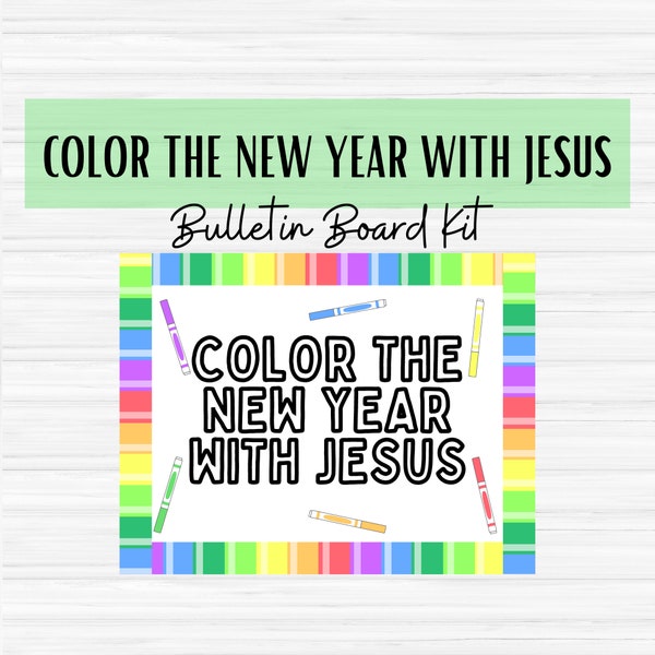Christian New Year Bulletin Board - Etsy