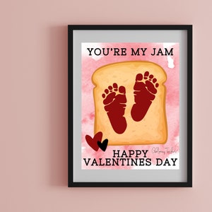 You're My Jam - Happy Valentine's Day - Footprint Handprint DIY Craft ...