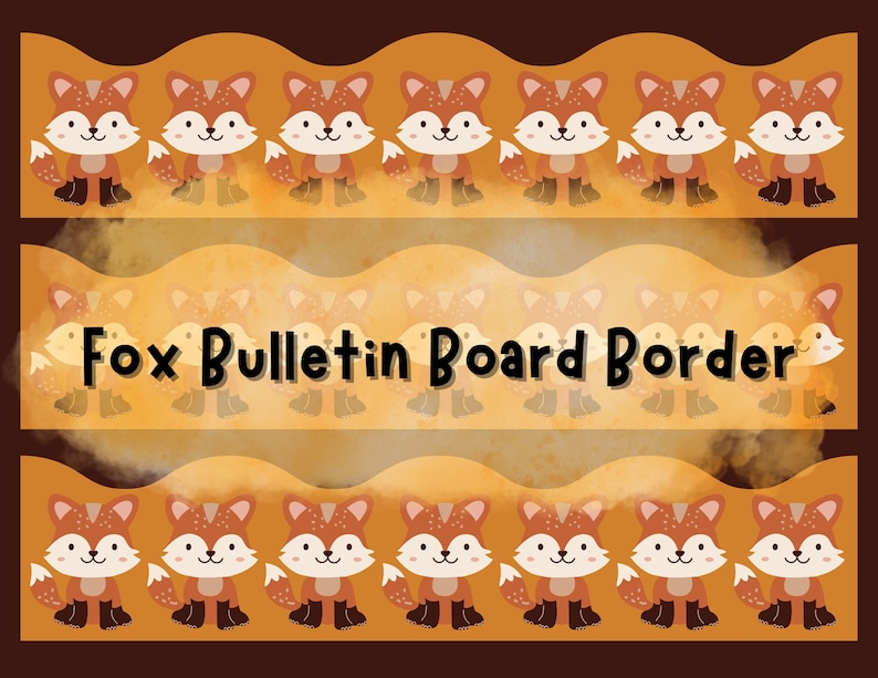 Fall Fox Bulletin Board Border - Christian Bulletin Board Set ...