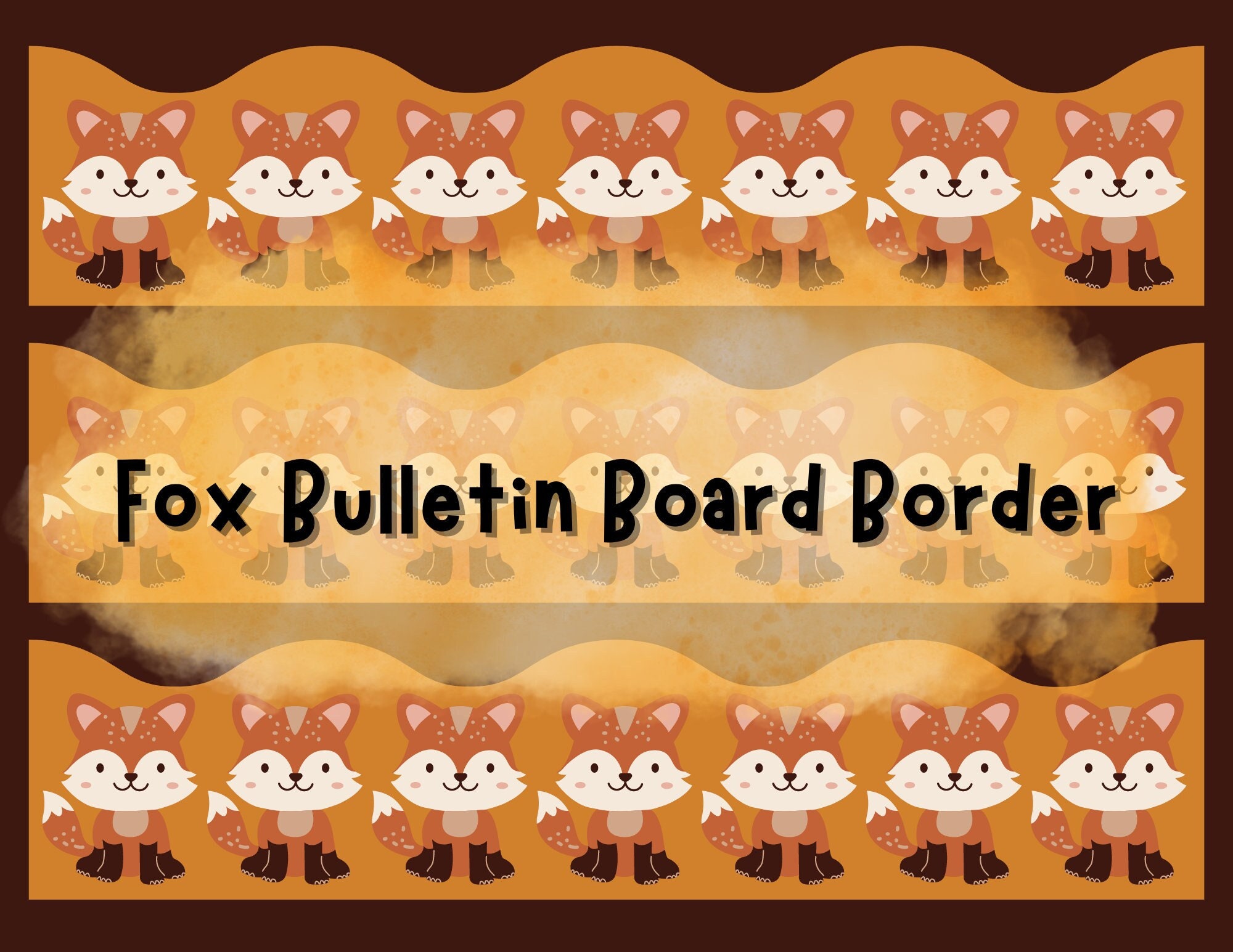 Fall Fox Bulletin Board Border - Christian Bulletin Board Set ...