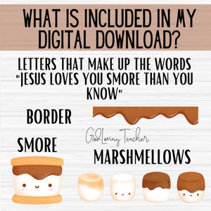 Jesus Love You Smore Than You Know - Christian Bulletin Board Set ...