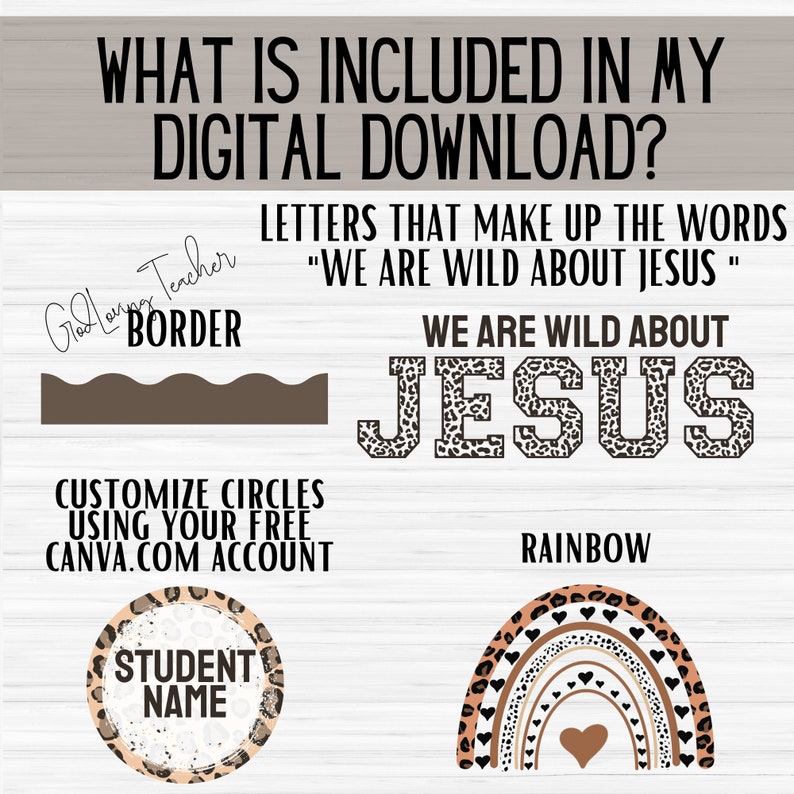 We Are Wild About Jesus Christian Bulletin Board Set - Etsy