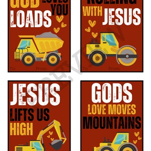 Construction Theme Valentine's Day Cards - Printable Valentine's Day ...