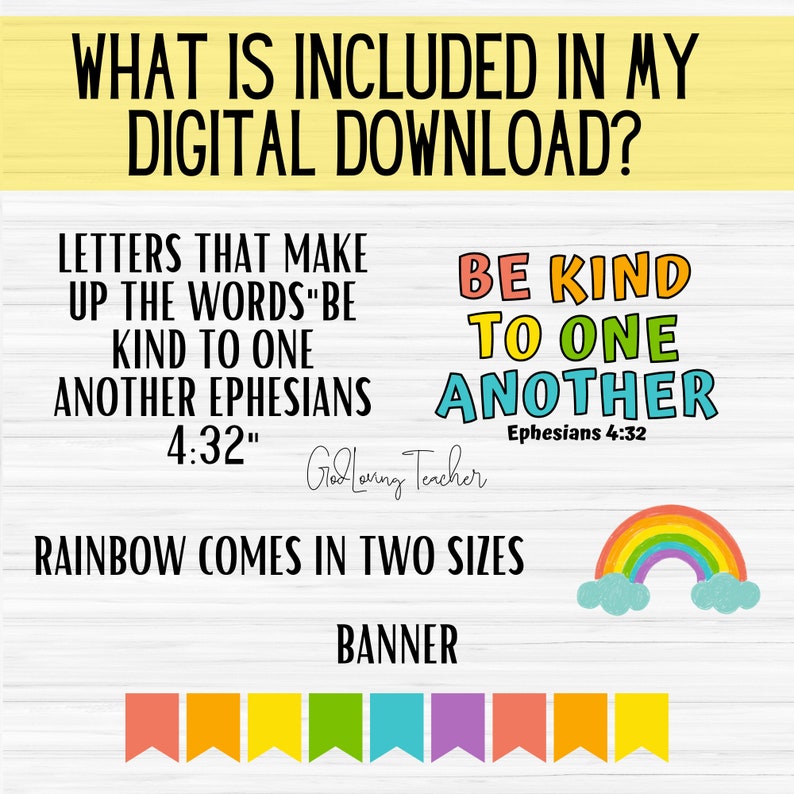 Be Kind to One Another EPHESIANS 4:32 - Christian Bulletin Board Set ...