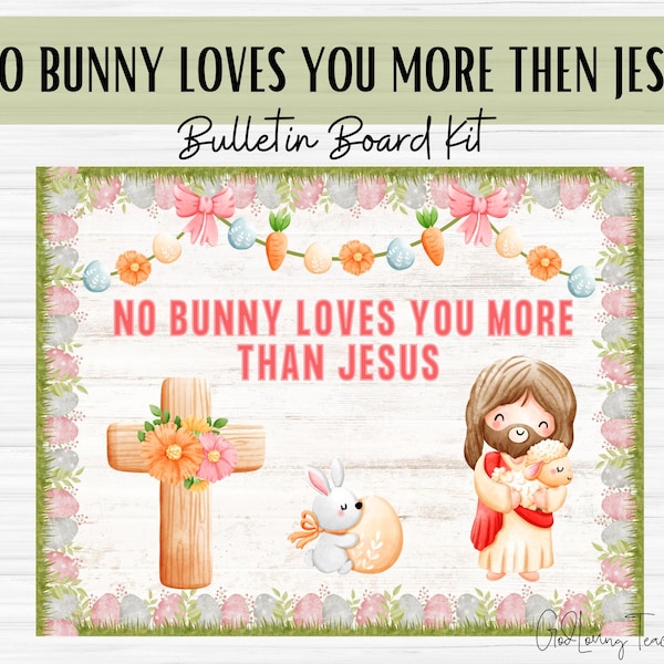 Jesus Easter Bulletin Board - Etsy