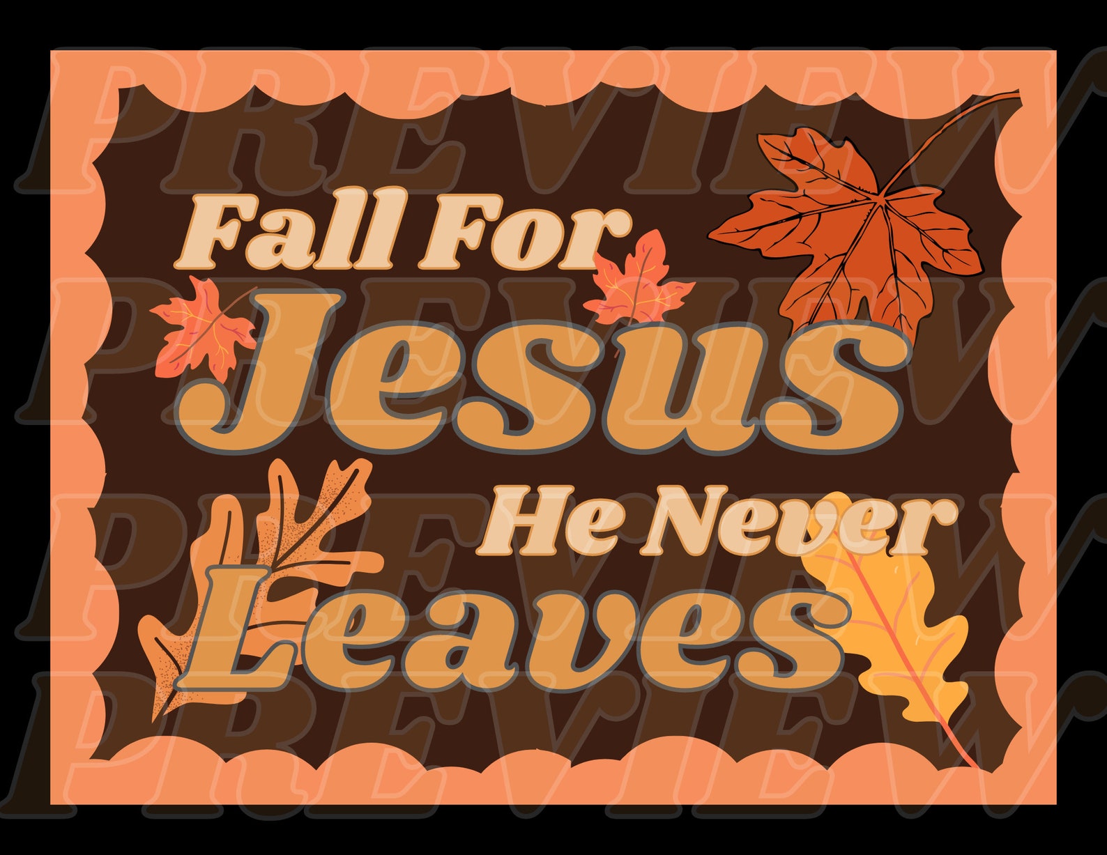 Fall for Jesus He Never Leaves - Christian Bulletin Board Set ...