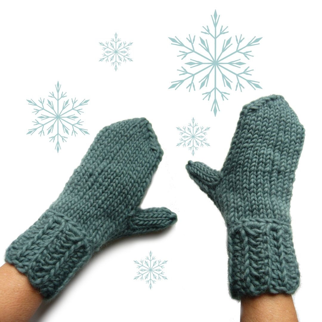 Mittens Gloves Hand Warmers Knitted and Crocheted Drops - Etsy