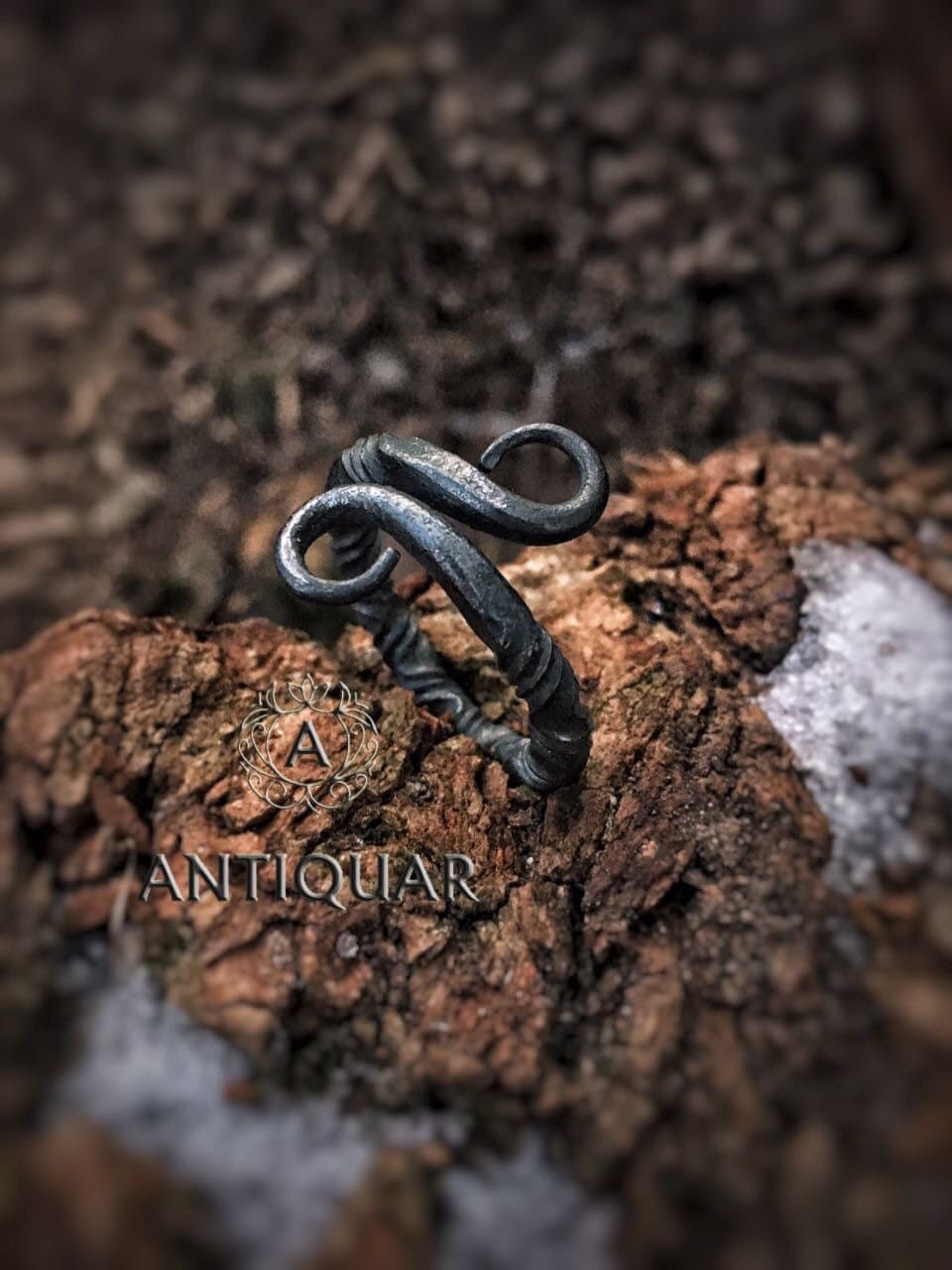 Iron Viking Ring Norse Ring Infinity Ring Viking Jewelry - Etsy