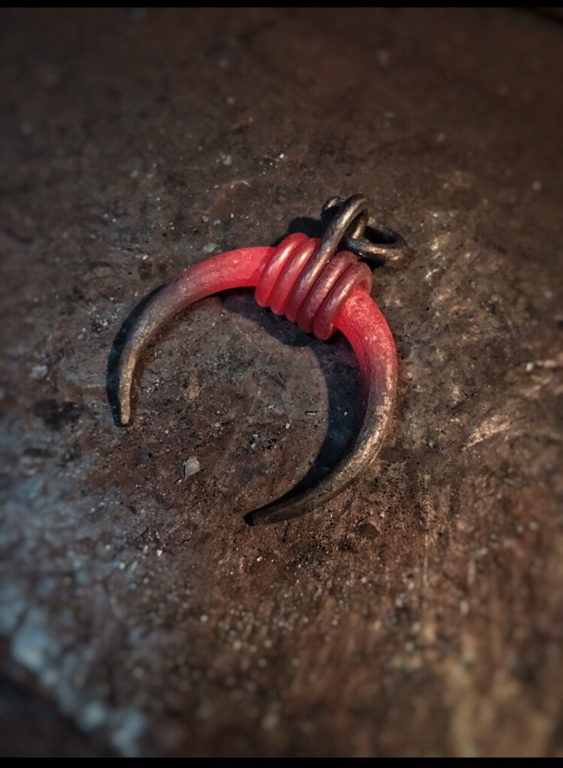 Viking Necklace Viking Pendant Moon Pendant Goth Jewelry - Etsy