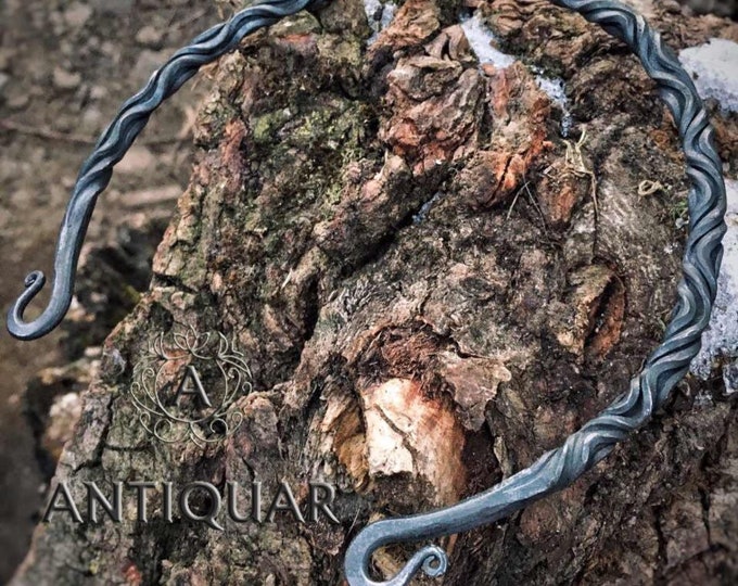Iron Torc Viking Medieval Nordic Pagan Necklace Vikings - Etsy
