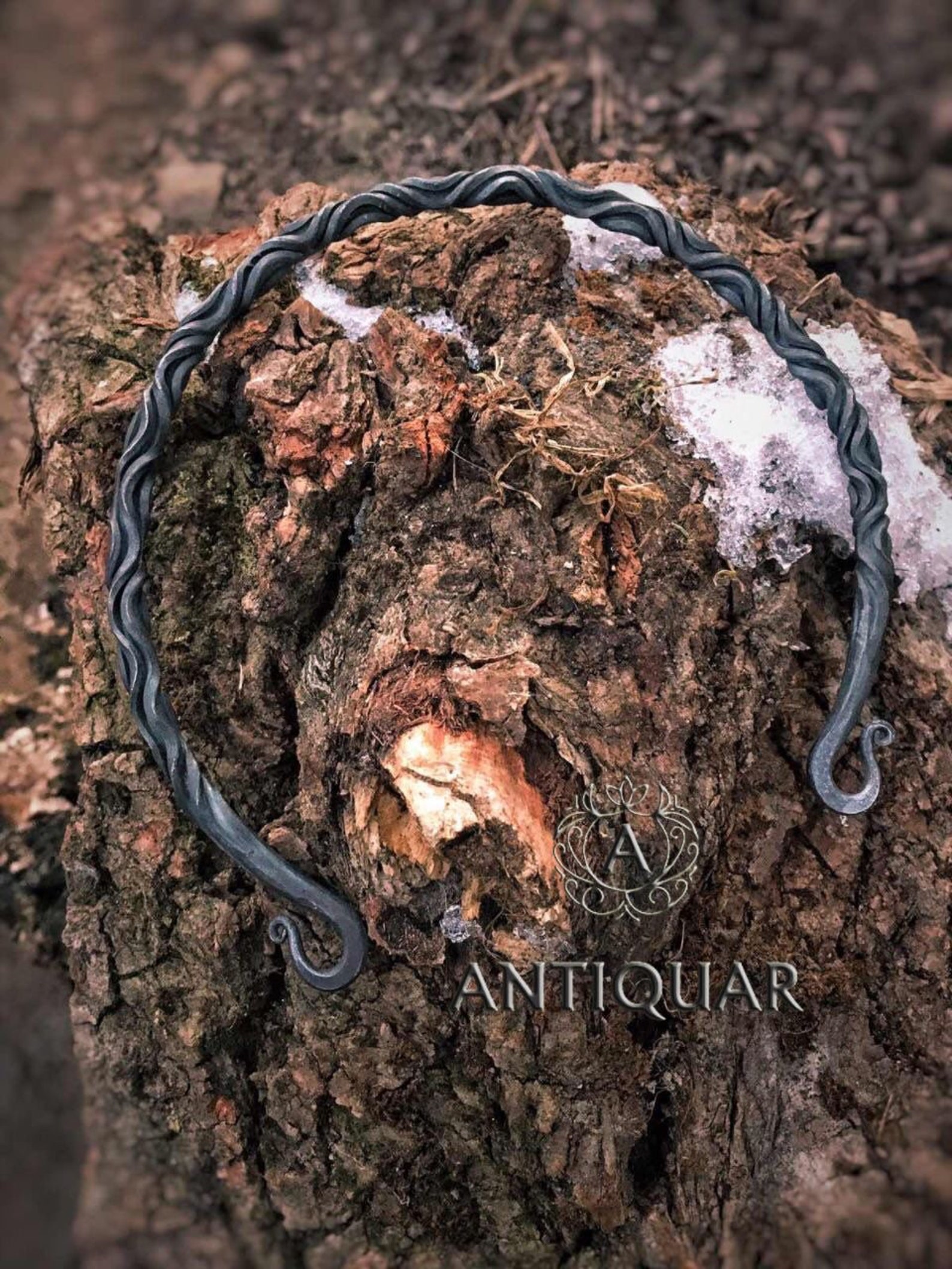 Iron Torc Viking Medieval Nordic Pagan Necklace Vikings - Etsy