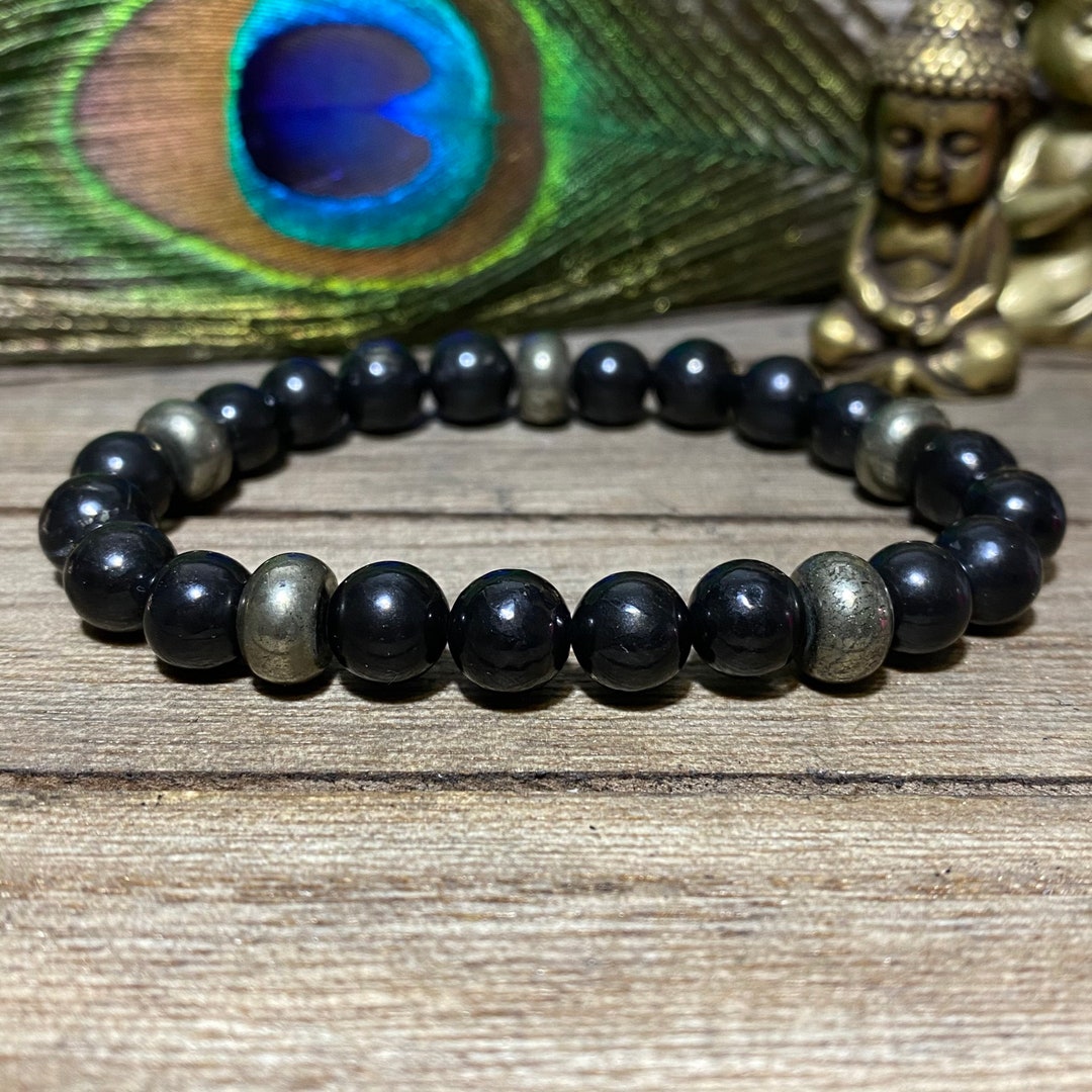 REAL Russian Shungite, Shungite Bracelet, Shungite Pyrite, Pyrite ...