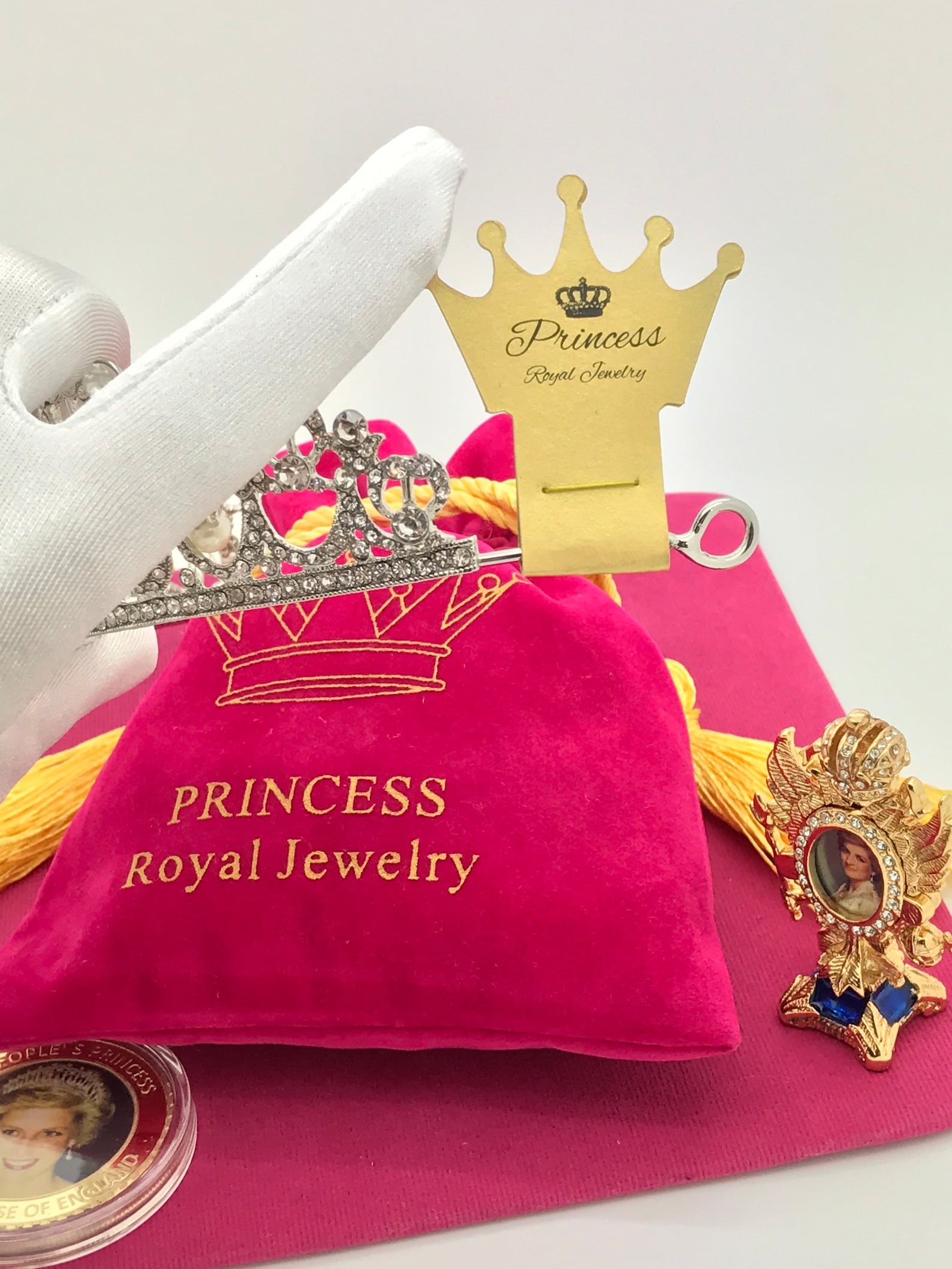 In Memory of Our Beloved Princess Diana, Luxury Pearl and Diamond Tiara ...