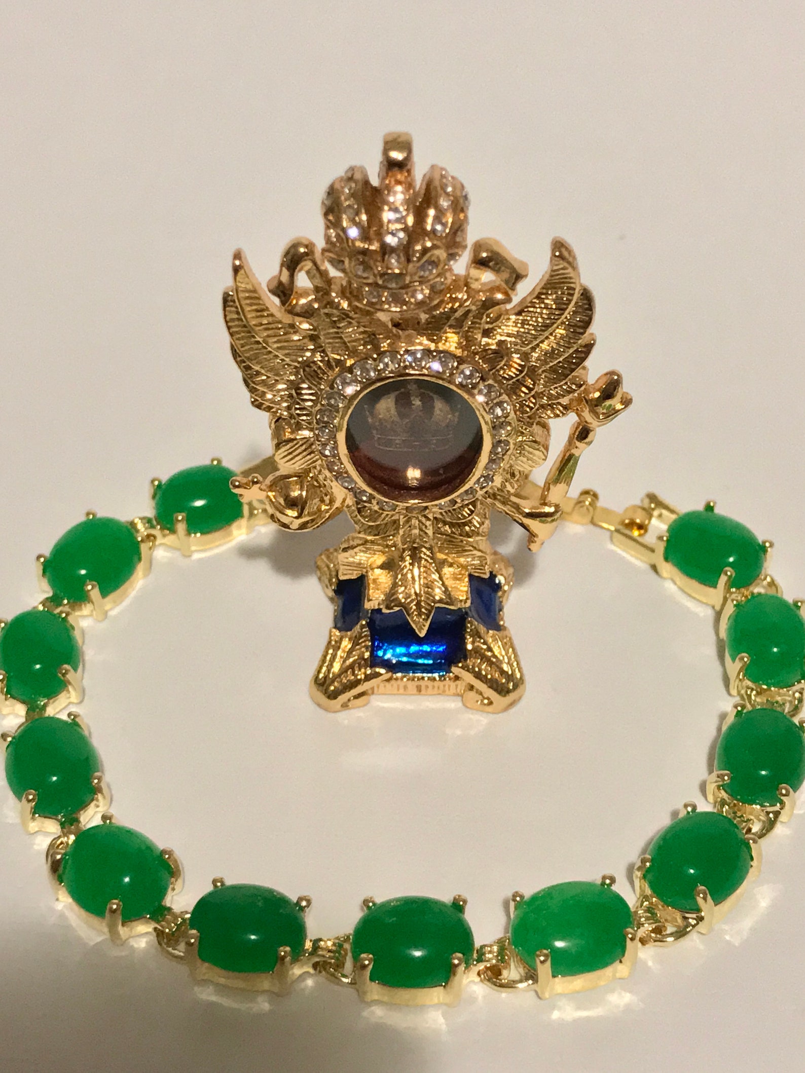 Imperial Jade Bracelet, Stunning Royale Jadeite Emerald Bracelet, Rare ...