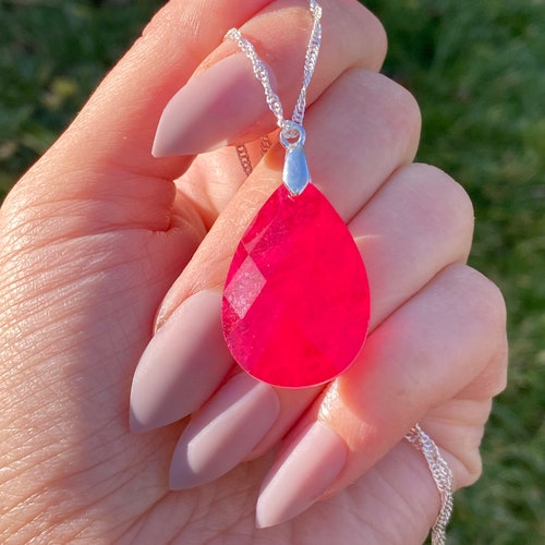 Simple and Beautiful 100% Handmade Natural Hot Pink Ruby - Etsy