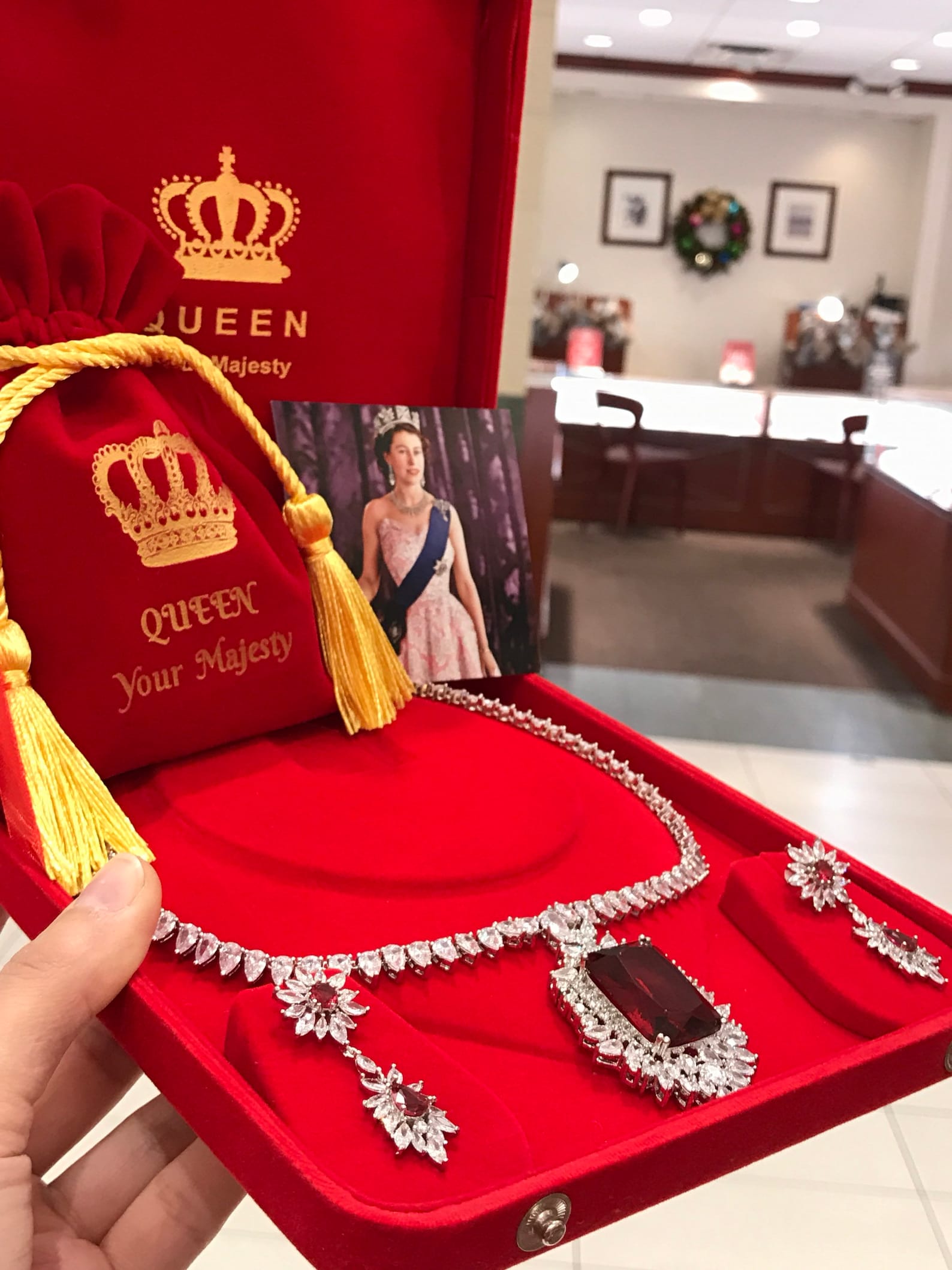 Luxury Ruby and Diamond Jewelry Set Inspired by Queen Ruby - Etsy