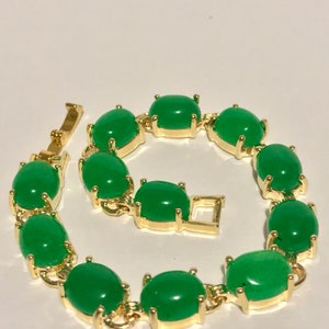 Imperial Jade Bracelet, Stunning Royale Jadeite Emerald Bracelet, Rare ...