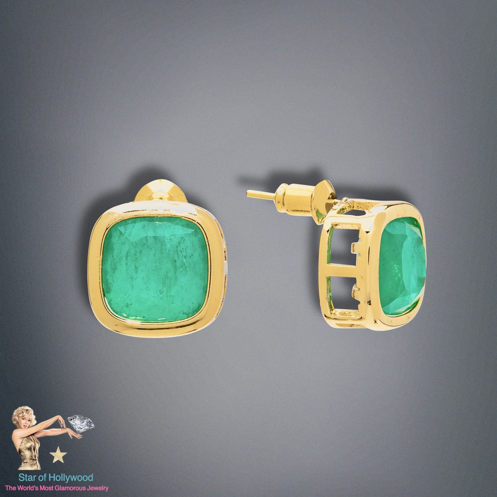 Natural Emerald Jewelry Set May Birthstone Celebrity Jewelry - Etsy