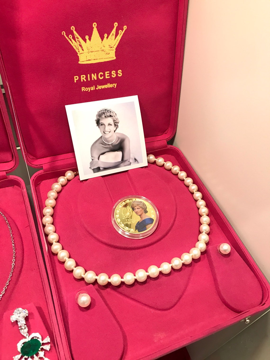 Princess Inspired 100% Natural Fresh Water Pearl Jewelry Set Necklace ...