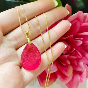 Simple and Beautiful 100% Handmade Natural Hot Pink Ruby - Etsy