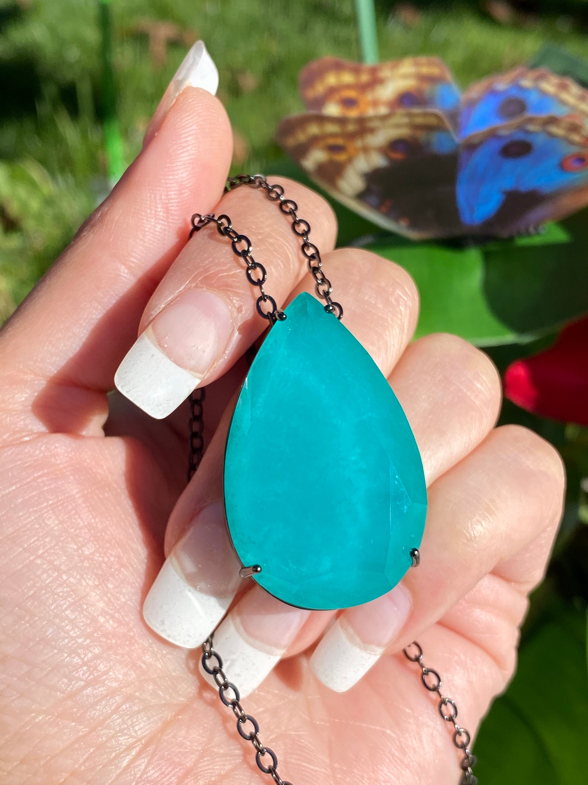 Queen of Gems Large 100 Ct Natural Electric Blue Paraiba | Etsy