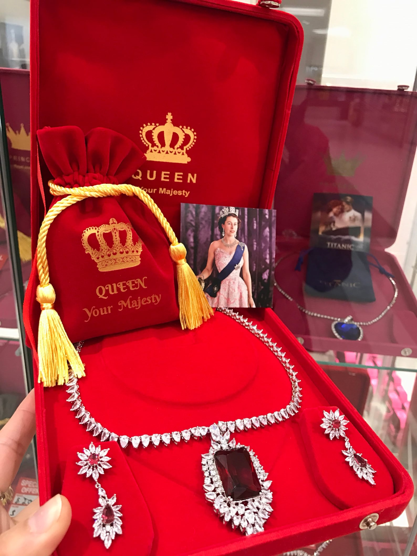 Luxury Ruby and Diamond Jewelry Set Inspired by Queen Ruby - Etsy