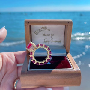 100% Columbia Ring, Ruby Gems for Lady America, Limited Edition, Multi ...