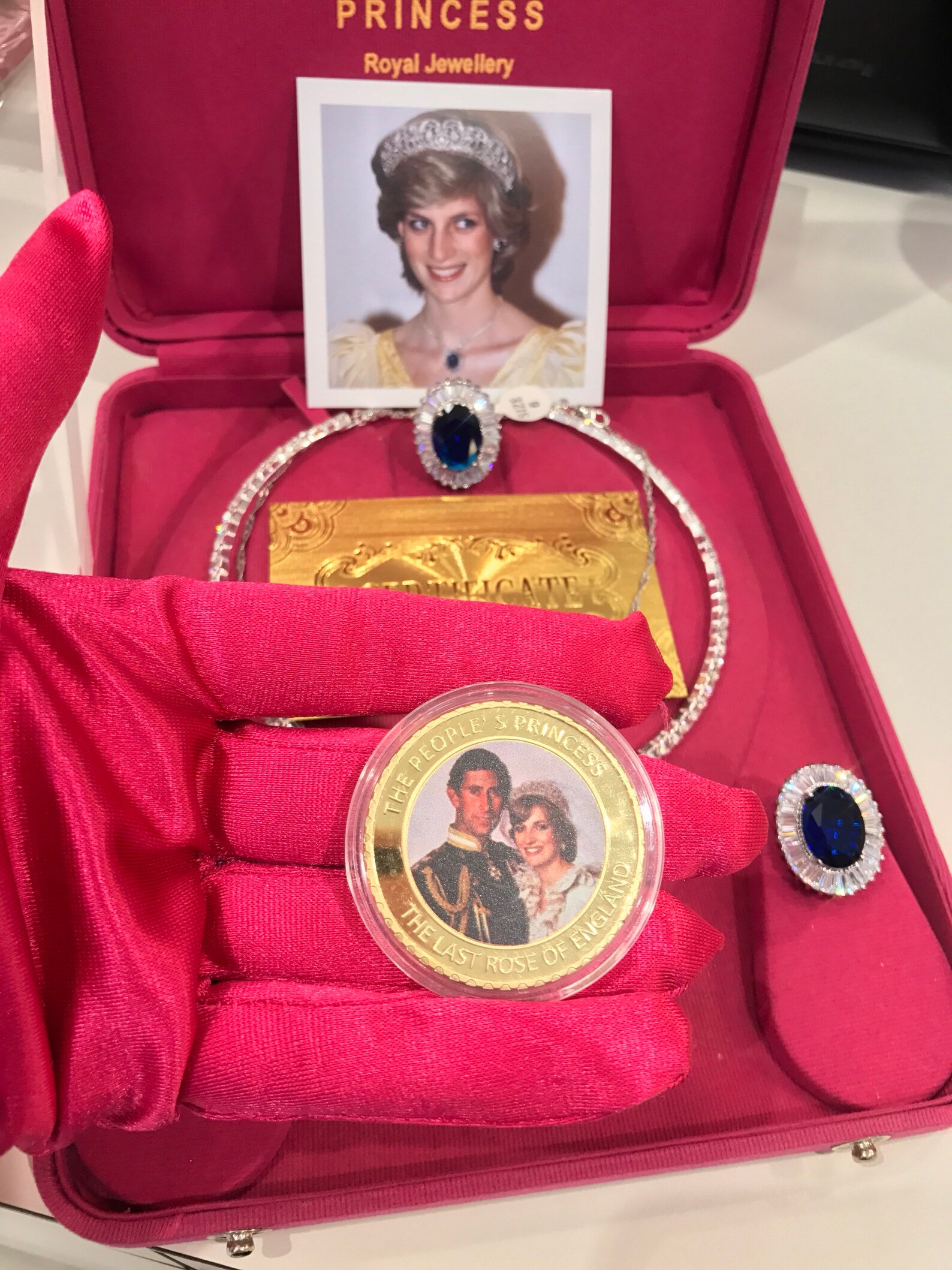 Princess Diana Sapphire and Diamond Jewelry Set Royal | Etsy
