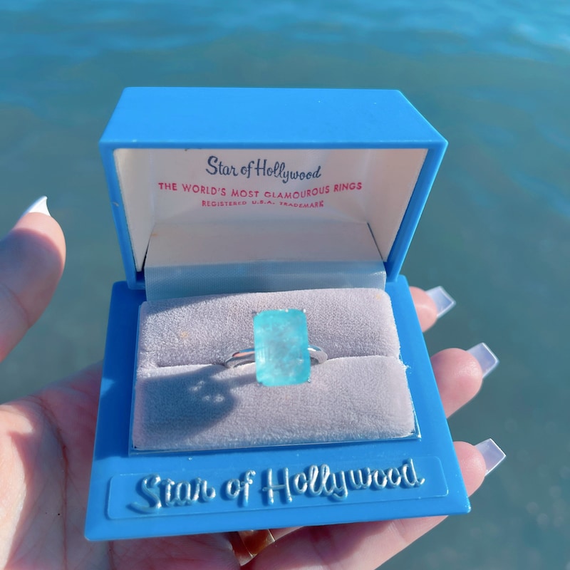 Aqua Ring - Etsy