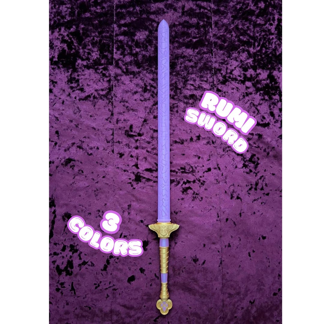 Rumi Sword: Lavender & Gold Kpop Demon Hunter Cosplay Prop (easy to ...