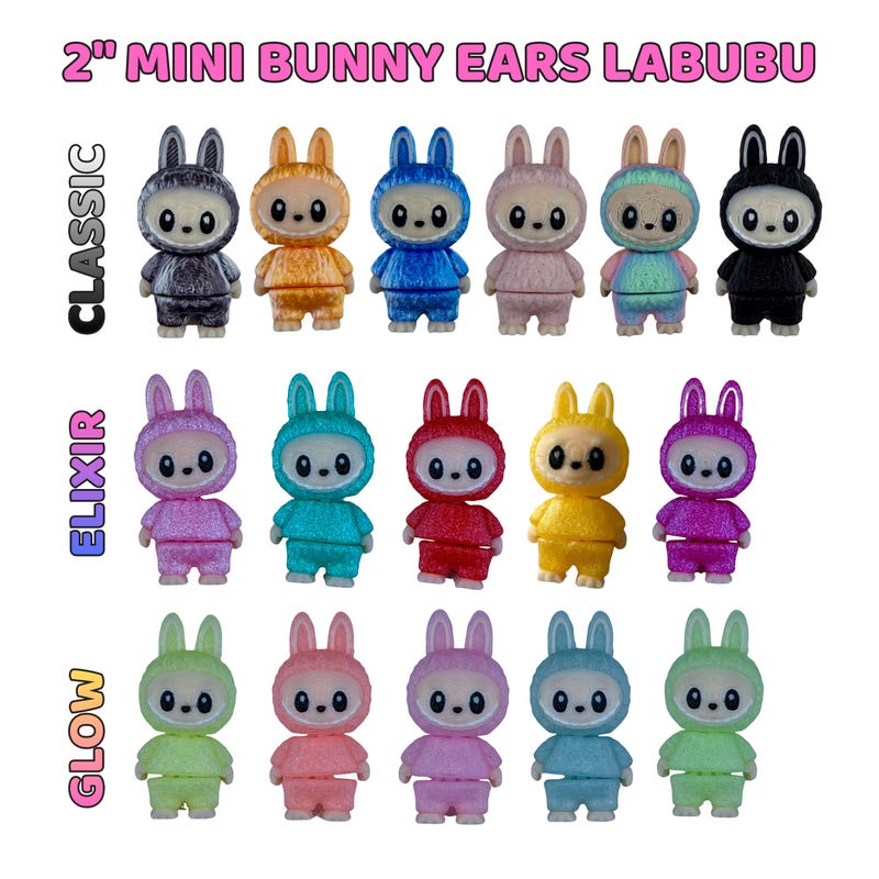 Labubu Figurines for Cake - Etsy