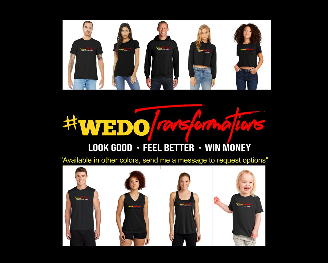 We Do Transformations BRANDED GEAR - Message Me If You Need a Different Color. - Etsy
