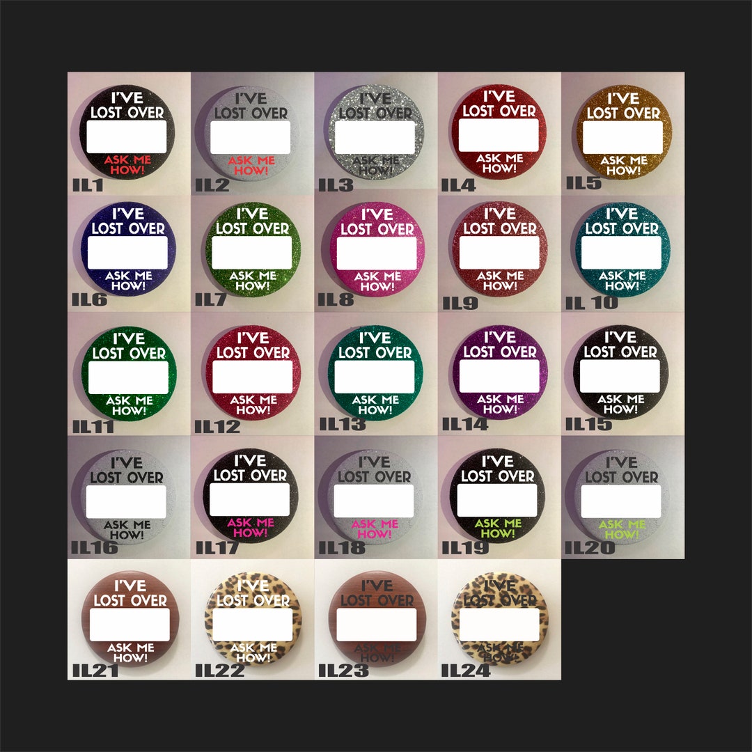I'VE LOST OVER... Textured Glitter Buttons - Etsy