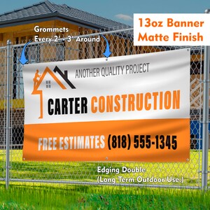 Full Color Custom 13 Oz Matte Banner - Etsy