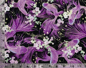 Koi Fish Fabric | Etsy
