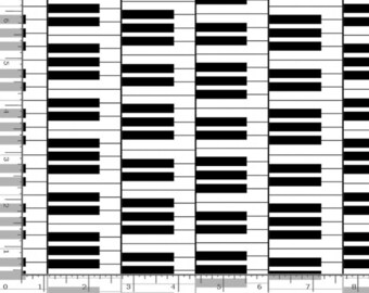 Piano Keys Fabric - Etsy