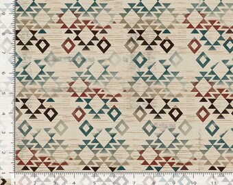 Southwest Tribal Fabric Mint White by Kimsa Mint and White Southwestern ...