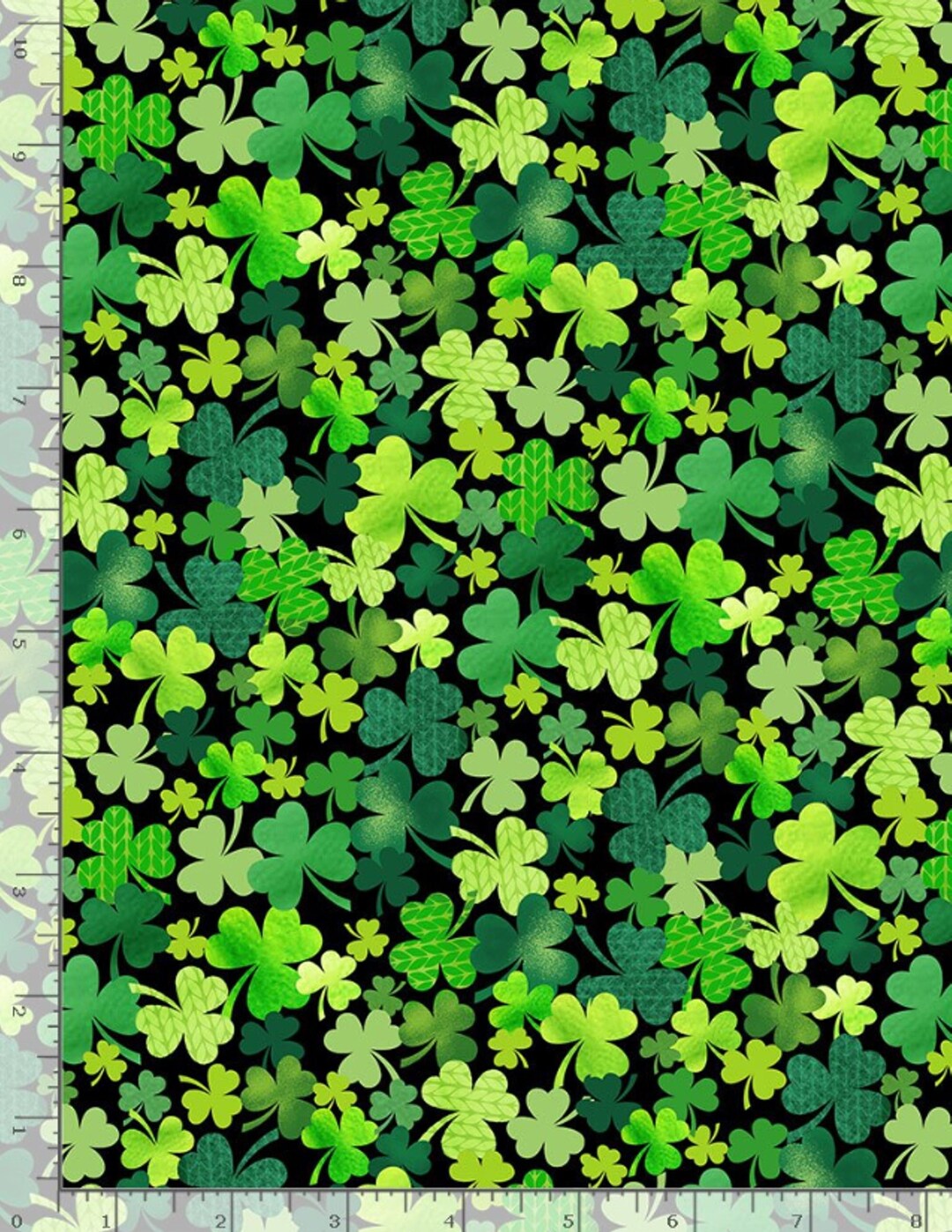 St Patricks Day Fabric – Timeless Treasures Packed Clovers - Etsy