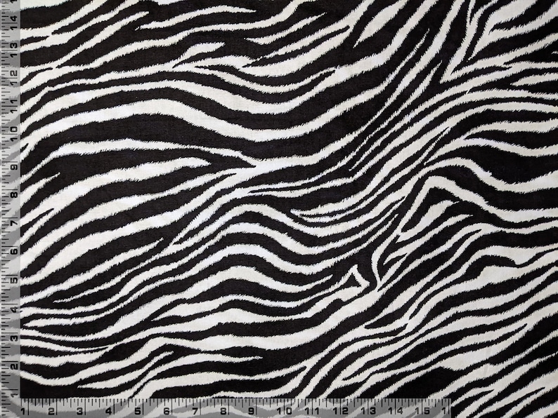 Zebra Print Fabric Zebra Print Fabric by the Yard - Etsy