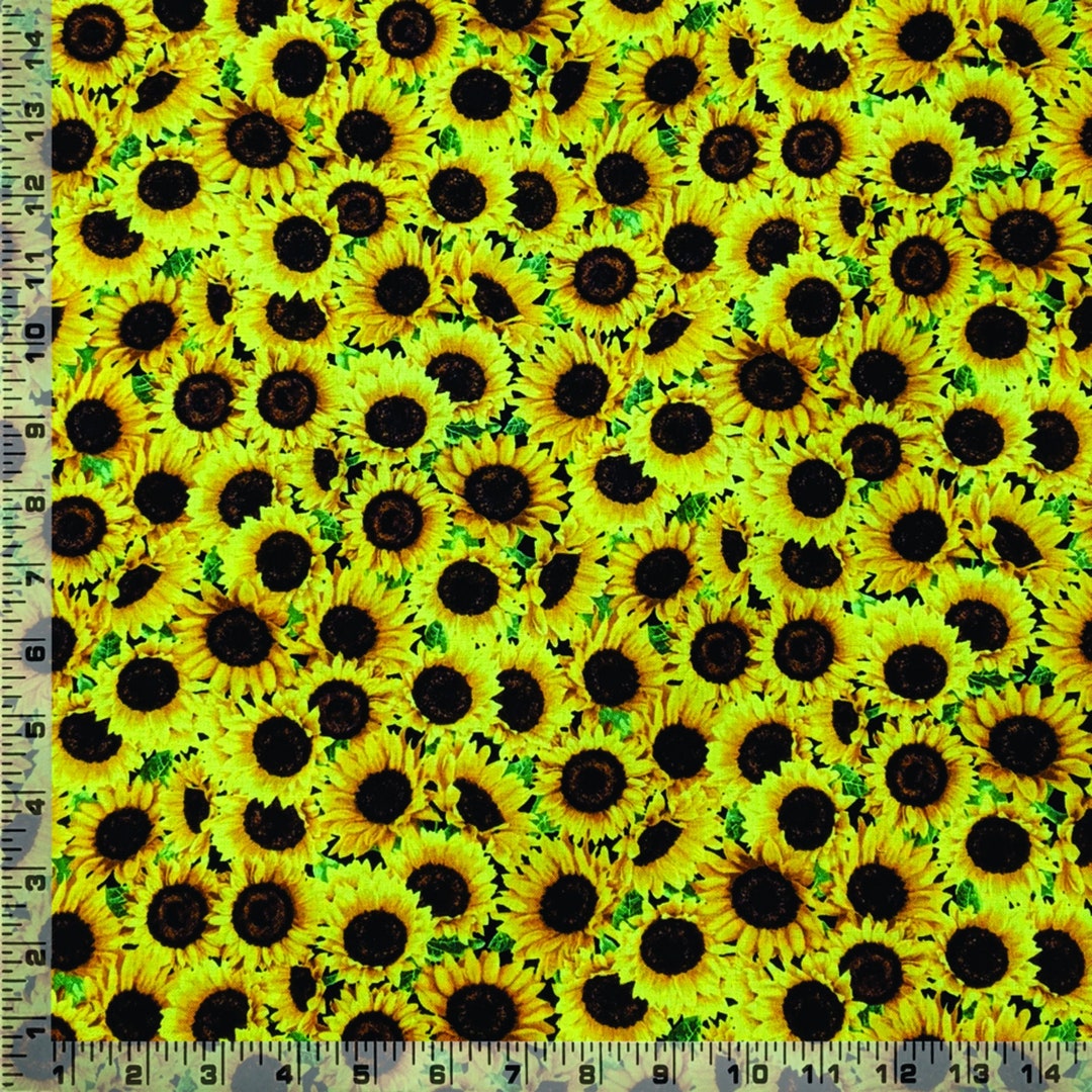 Fabric With Sunflowers – Sunflower Fabric by the Yard - Etsy
